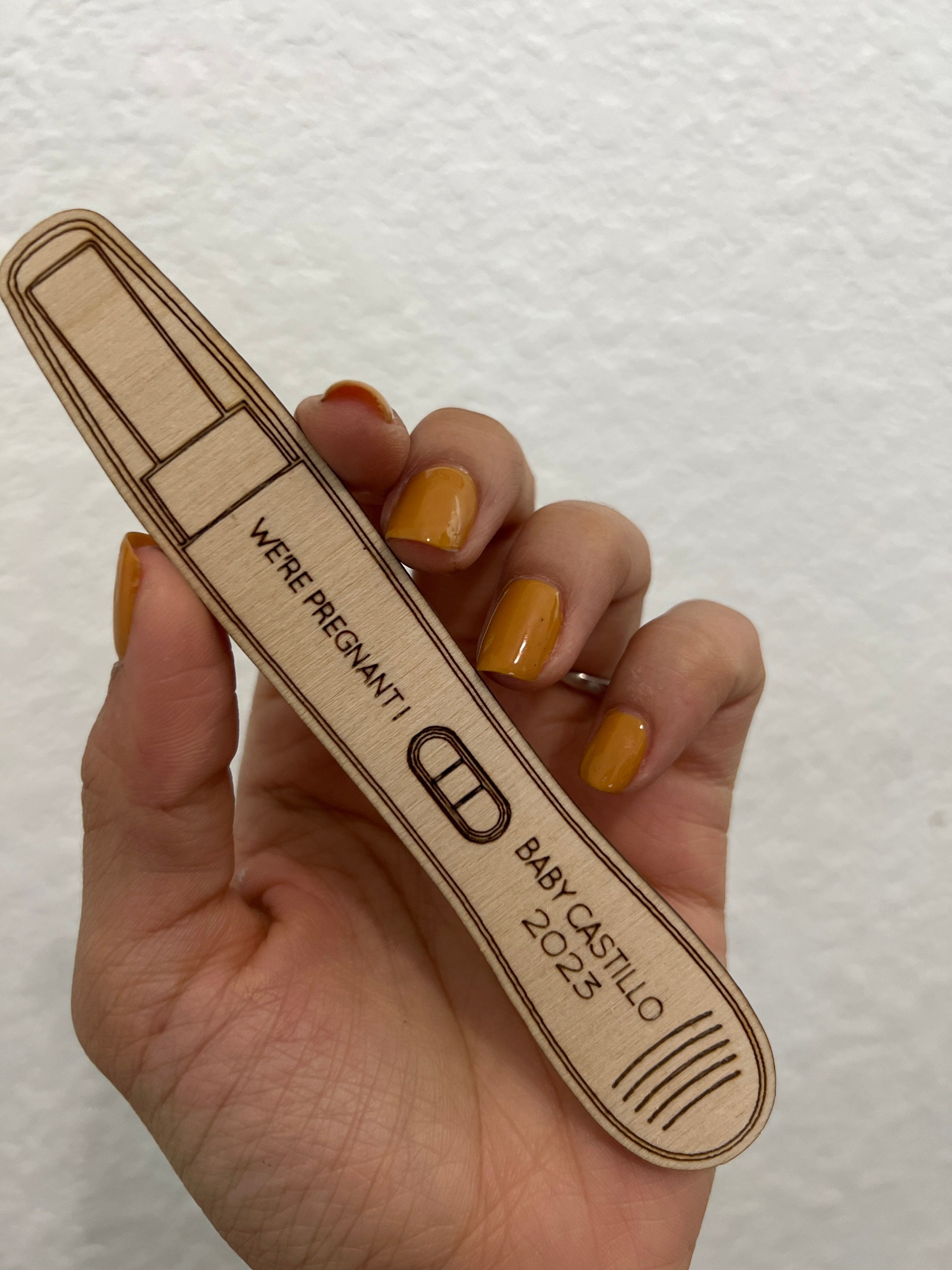 Pregnancy Stick Baby Announcement - Etsy