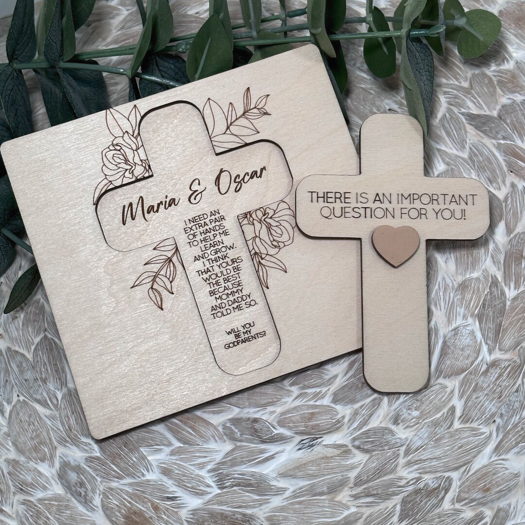 Cross Godparent Proposal Sign/ Godmother / Godfather Proposal / Gift ...