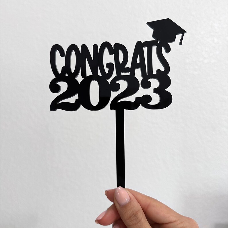 Acrylic Graduation Cake Topper Graduation 2023 - Etsy