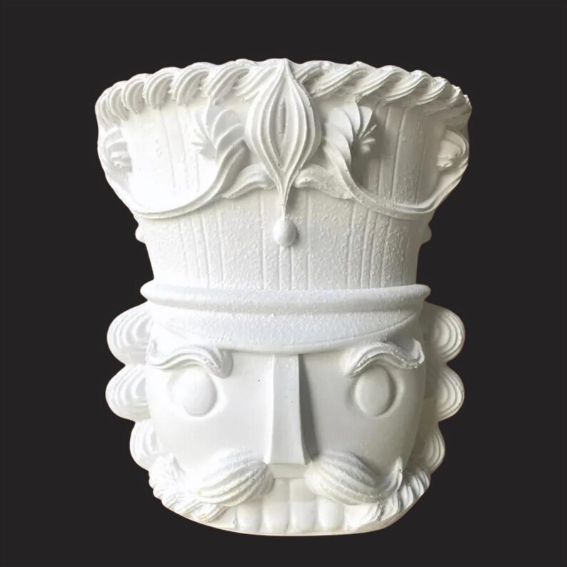 Big Nutcracker Head Pot Paintable Nutcracker Bisque Unpainted Christmas ...