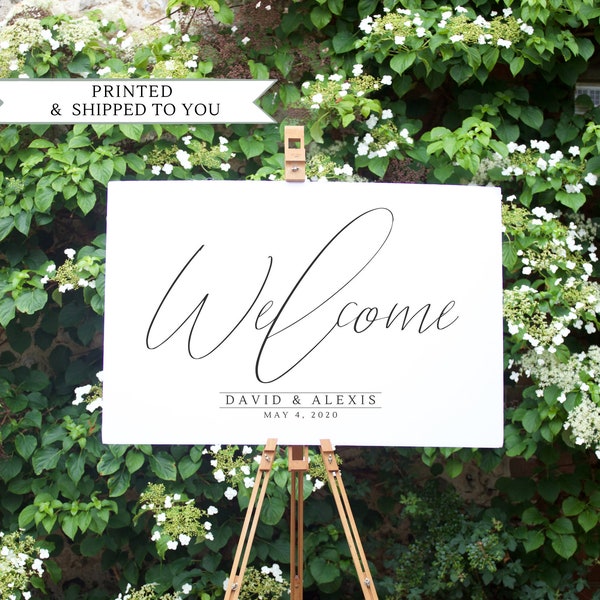 Initial Welcome Sign - Etsy