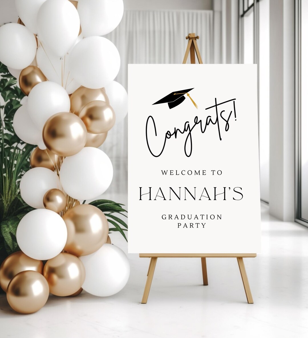 Congrats Graduation Party Welcome Sign Custom Graduation Party Sign ...