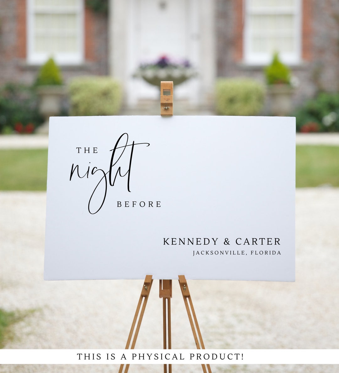 Welcome to the Night Before Sign Wedding Rehearsal Welcome Sign the ...