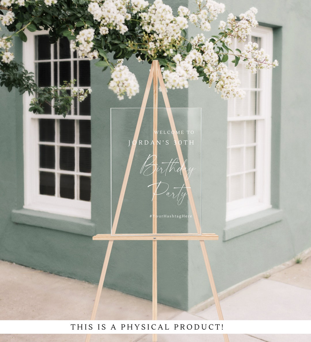 Birthday Party Welcome Sign Acrylic Birthday Sign Custom Birthday Sign ...