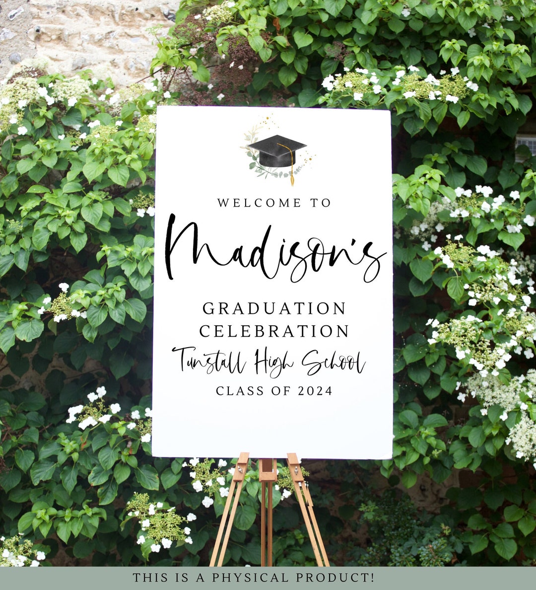 Graduation Party Welcome Sign Custom Graduation Party Sign Printed Grad ...