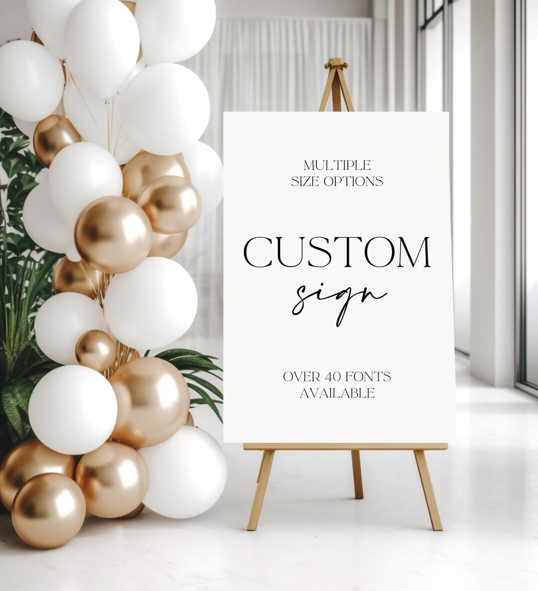 Custom Party Sign Sign Custom Wedding Sign Printed Wedding Sign ...