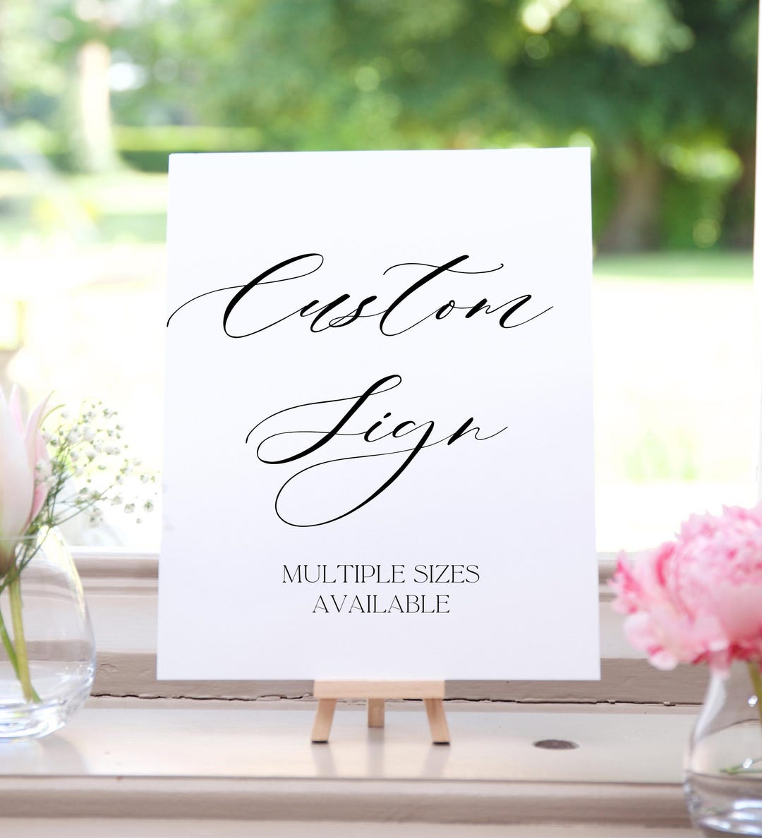 Custom Party Sign Custom Wedding Sign Printed Welcome Sign Physical ...