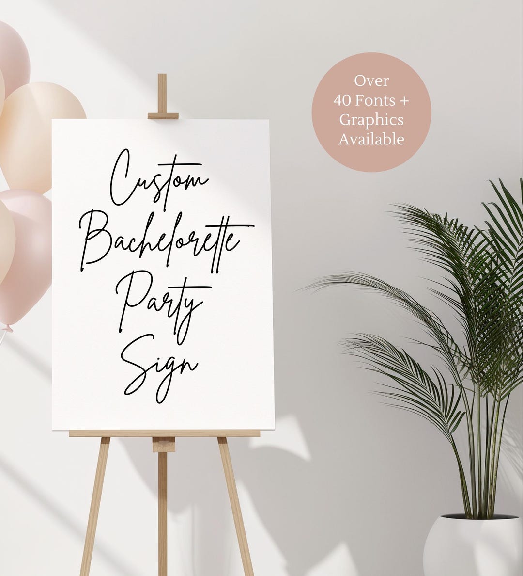 Custom Bachelorette Party Welcome Sign | Custom Party Sign | Printed ...