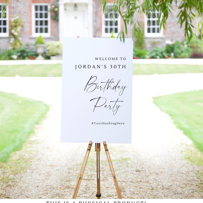 Birthday Party Sign - Etsy