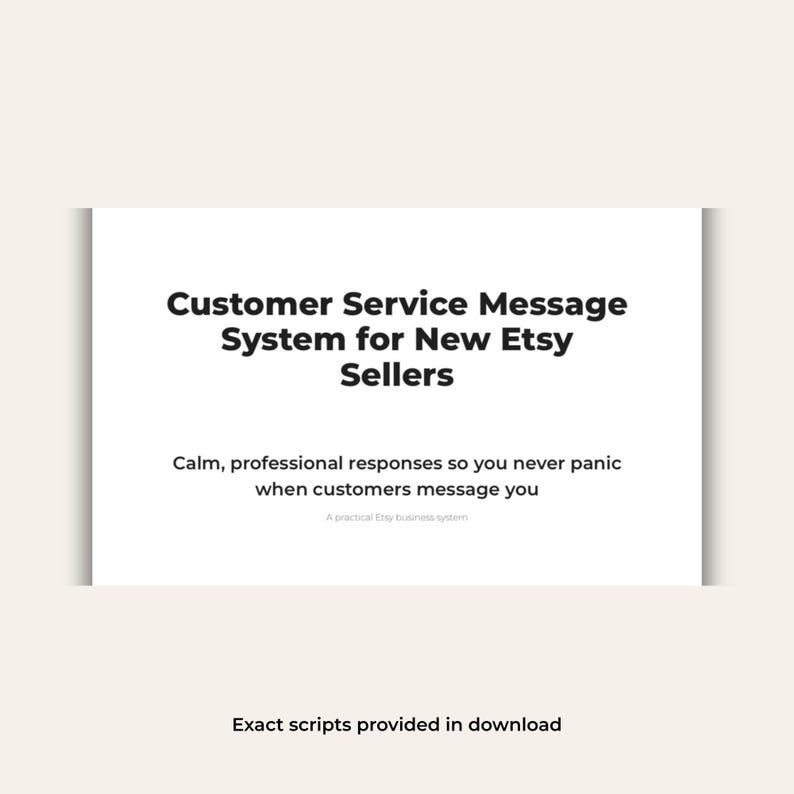 6 Customer Service Message Templates for Etsy Sellers | Refunds ...