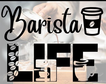Coffee Life Svg | Etsy