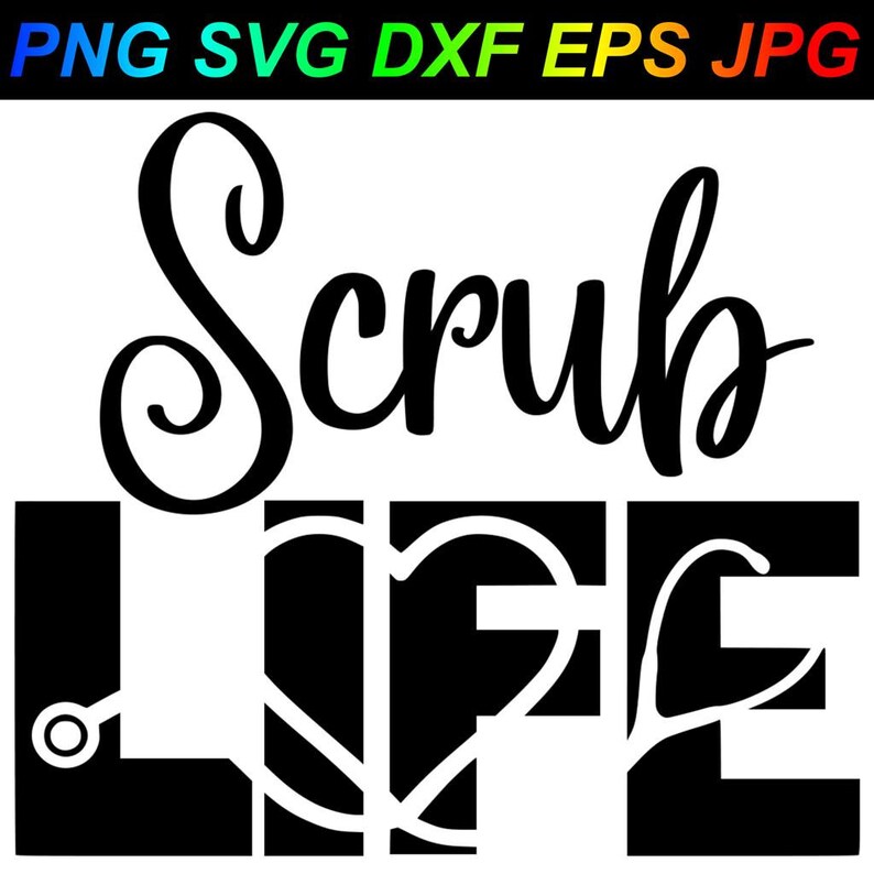 Scrub Life Hospital Emergency Room Surgery PNG SVG DXF Eps Jpg - Etsy