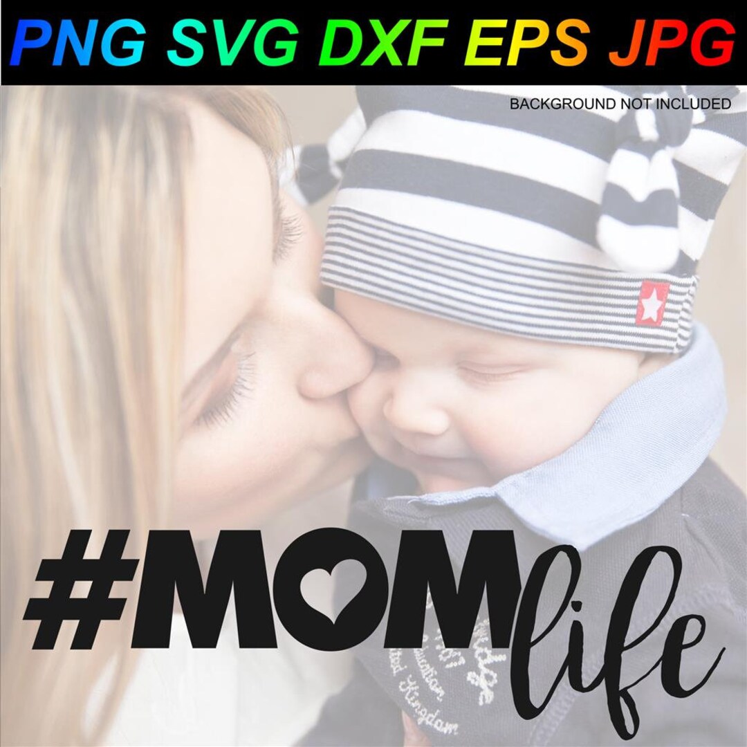 Hashtag Mom Life Mother's Day PNG SVG DXF Eps Jpg - Etsy Hong Kong