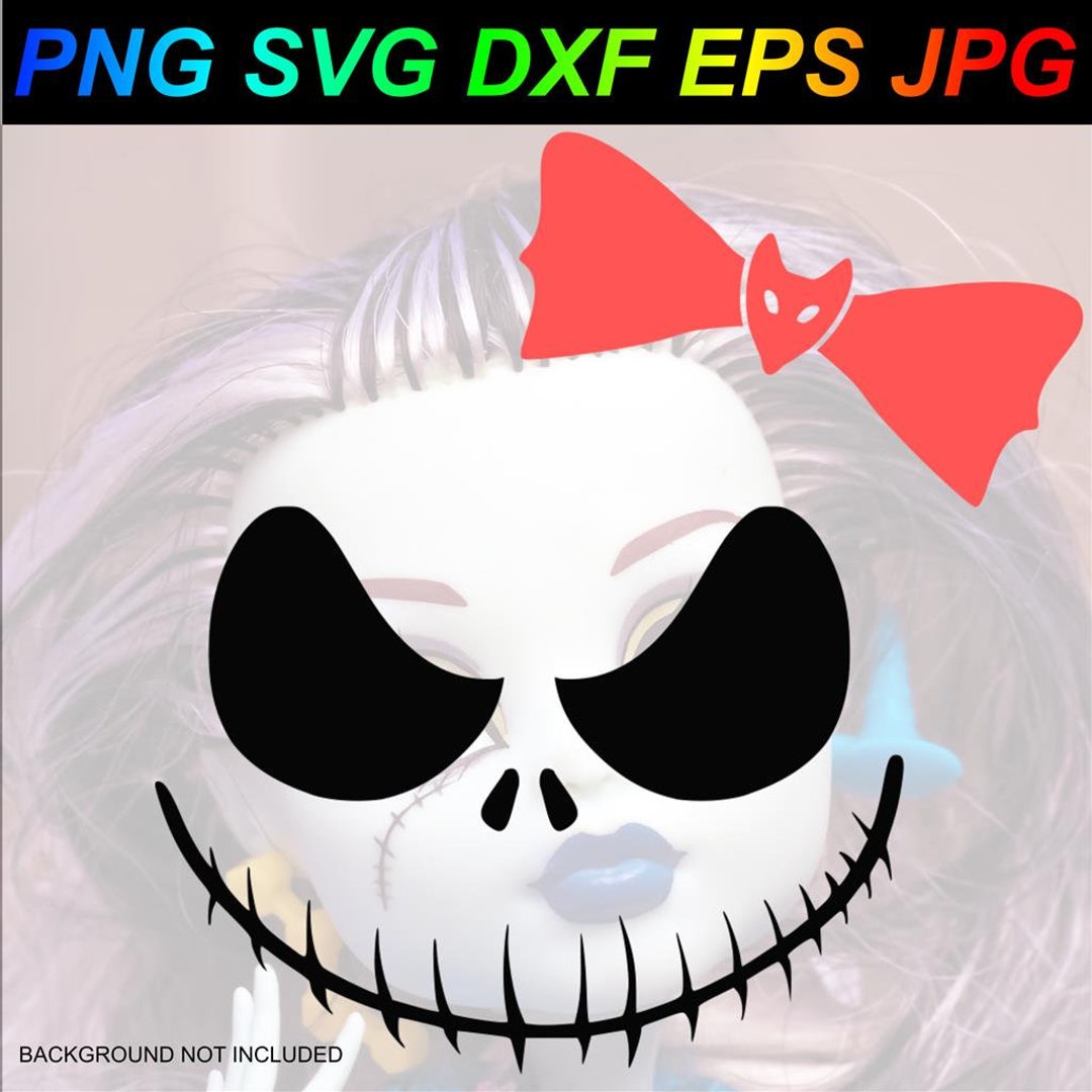 Girl Ghoul Smile Halloween Fall PNG SVG DXF Eps Jpg - Etsy