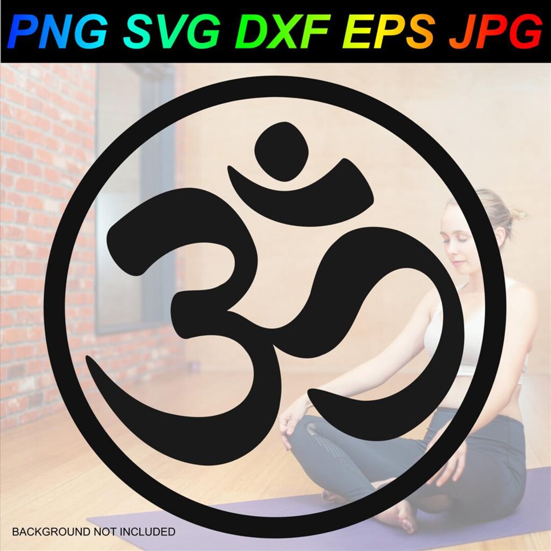 Om Circle Hindu Mantra PNG SVG DXF Eps Jpg - Etsy