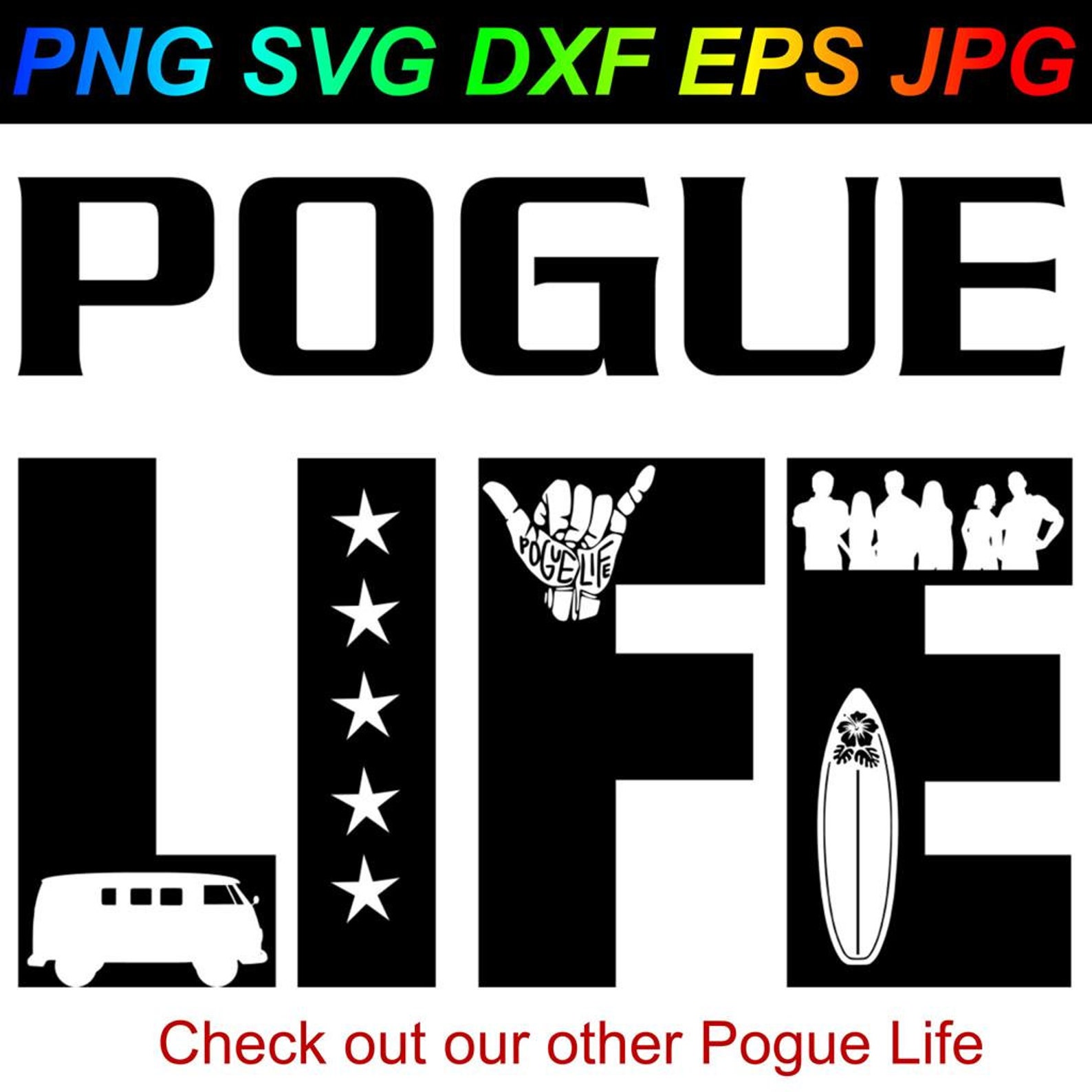 Pogue Life Outer Banks PNG SVG DXF Eps Jpg - Etsy