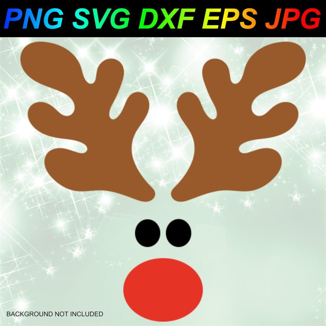 Reindeer Santa Christmas PNG SVG DXF Eps Jpg - Etsy