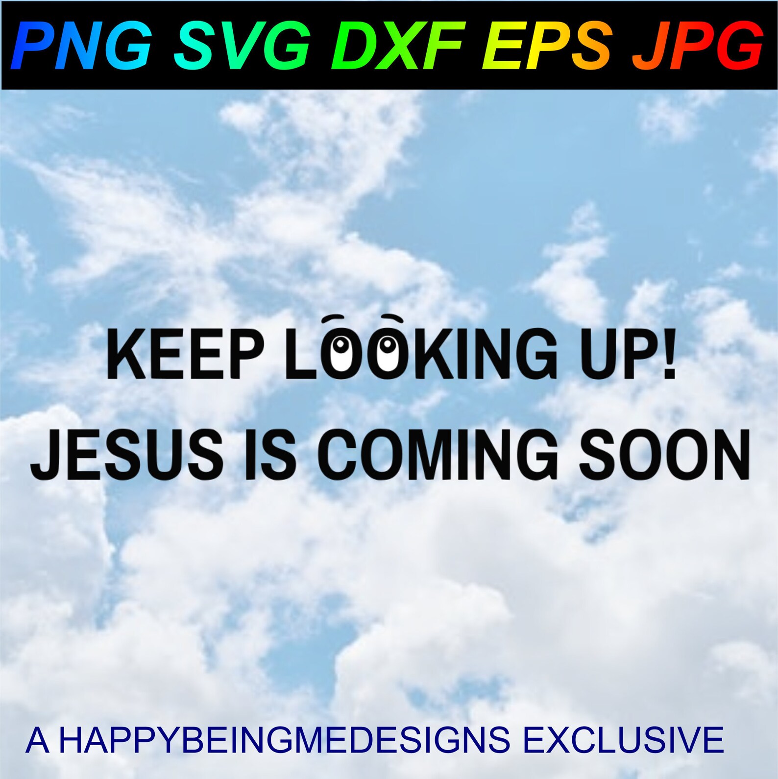 Keep Looking up Jesus is Coming Soon Christian Quote PNG SVG - Etsy