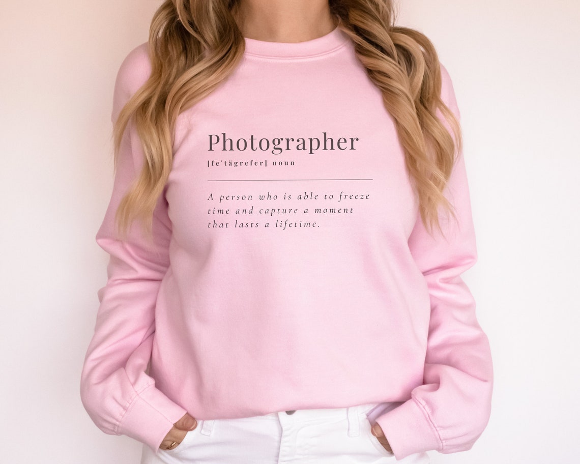 Photographer Cute Dictionary Definition Sweatshirt - Etsy