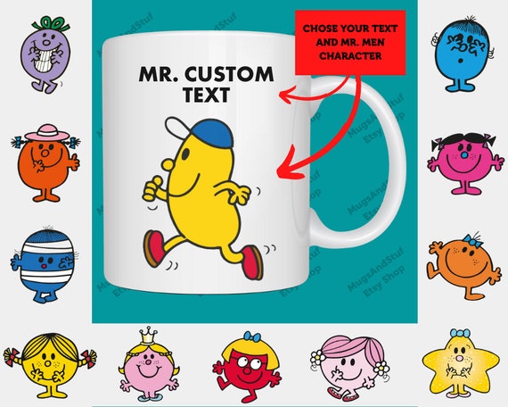 Customizable Mr Men Inspired Mug Little Miss Character - Etsy