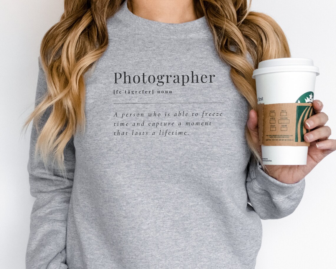 Photographer Cute Dictionary Definition Sweatshirt - Etsy