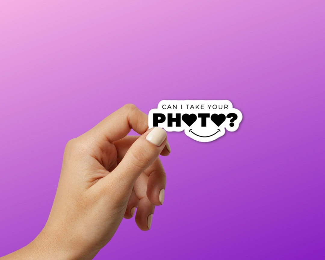 Take Your Photo Cute Photographer Sticker, Photography Sticker Bomb ...