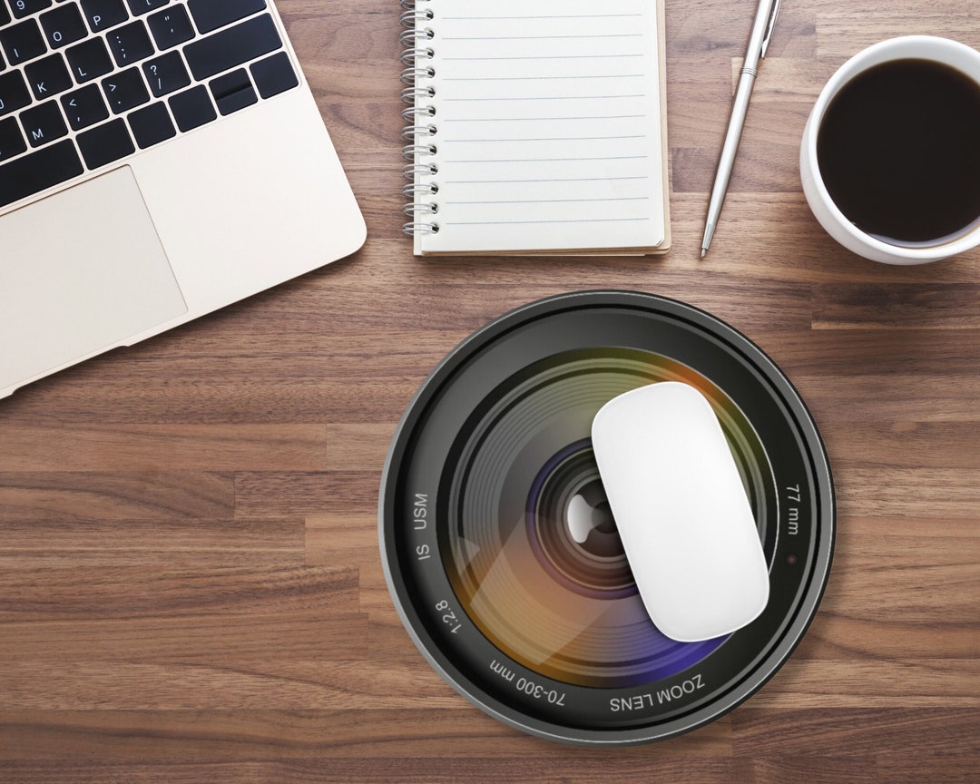 Camera Lens Mouse Pad, Photographer Gift Mousepad, Photography Computer ...