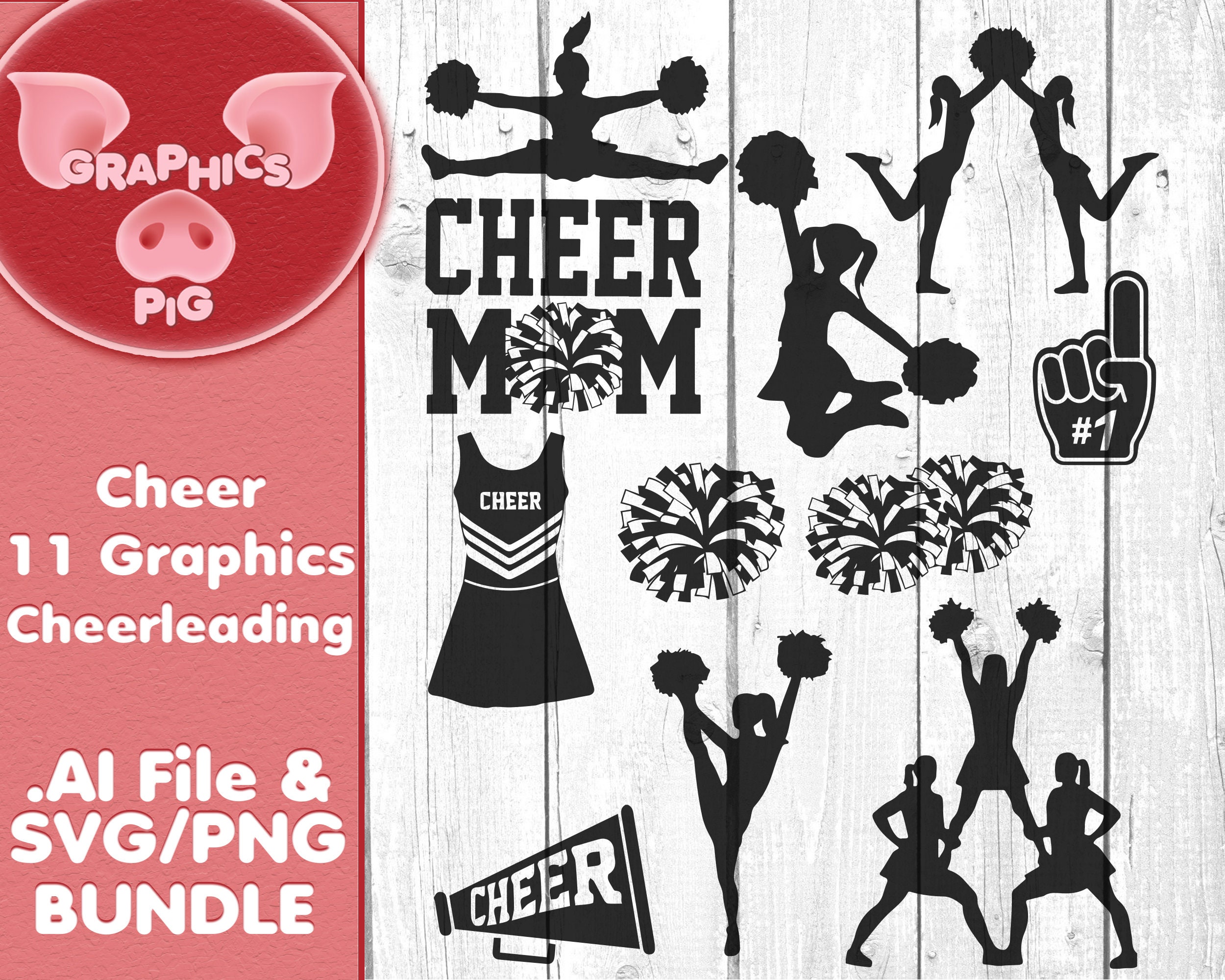 Cheer Svg Bundle - Etsy