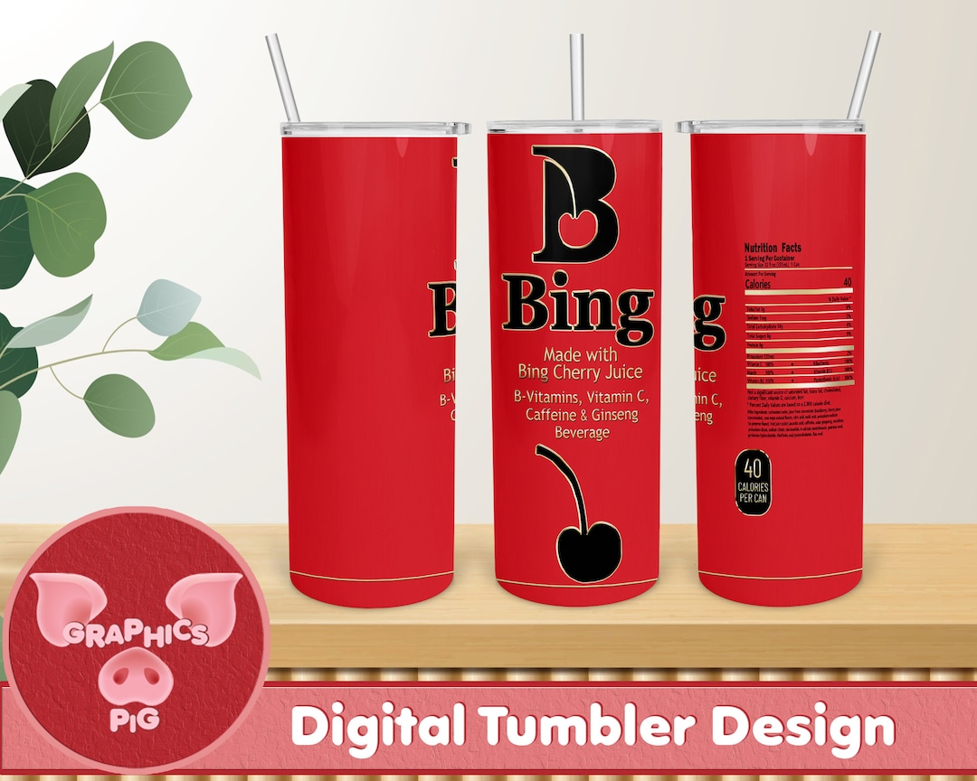 Bing Cherry Energy Drink Design - Etsy