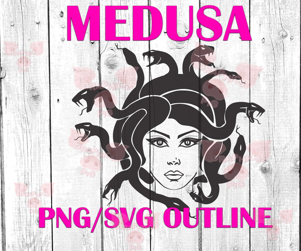 Medusa SVG Medusa Png Medusa Design File Medusa Graphic - Etsy