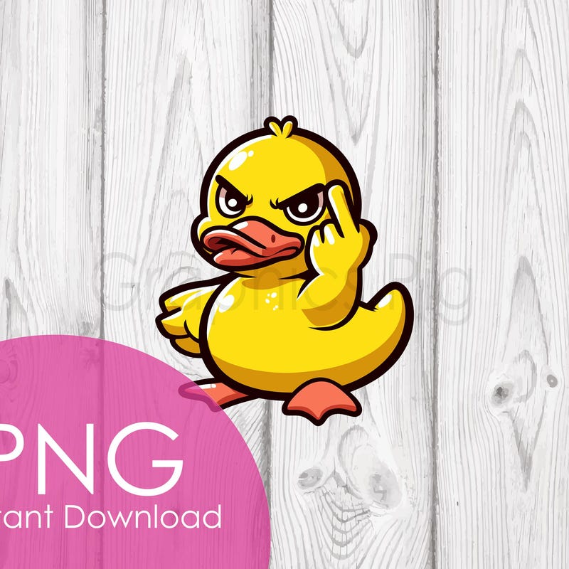 Middle Finger Duck - Etsy