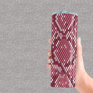 Snake Print Seamless Pattern Tumbler Digital PNG, Pink Snake Print - Etsy