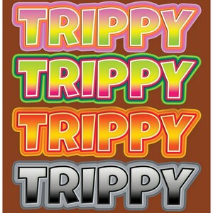 Photoshop Trippy Style for Text Effect - Etsy