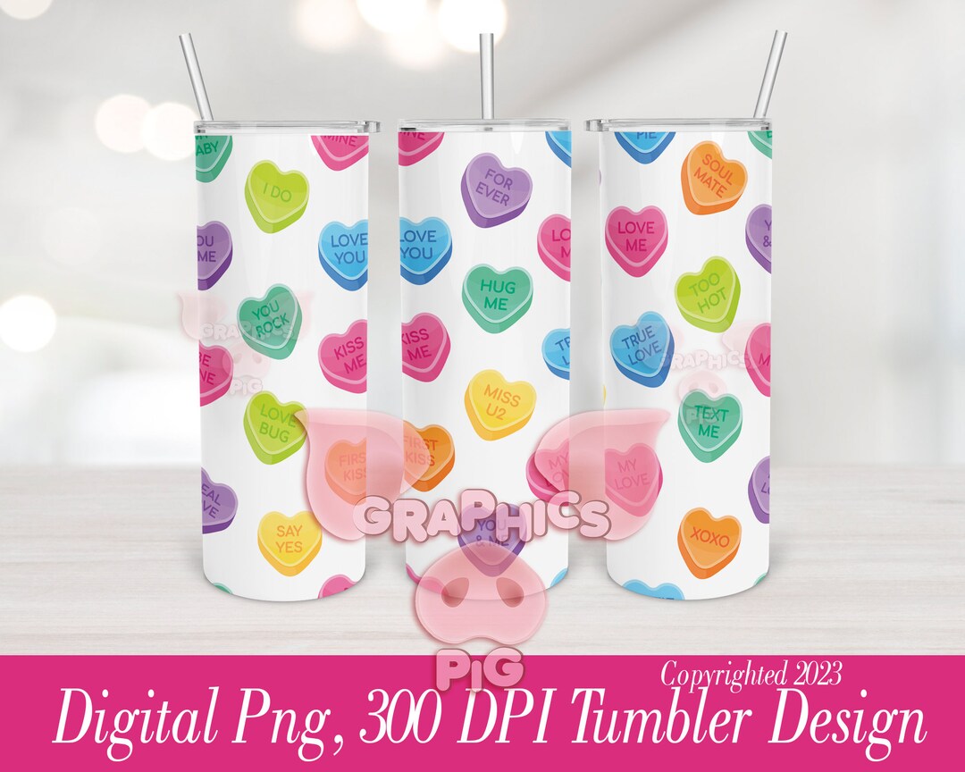 Candy Conversation Heart Digital Design - Etsy