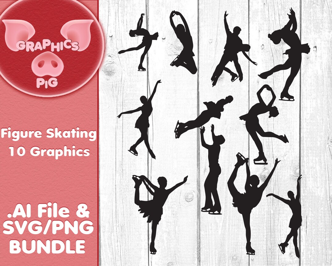 Figure Skater Svg - Etsy