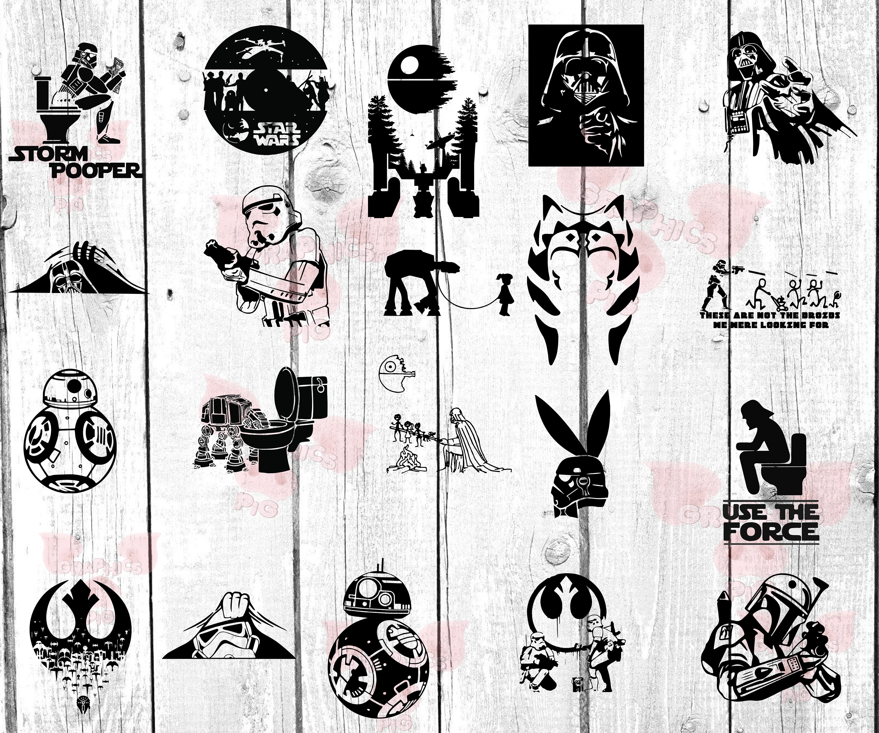 Star Wars SVG Bundle – 40 Designs | PNG, Svg | Digital Download for ...