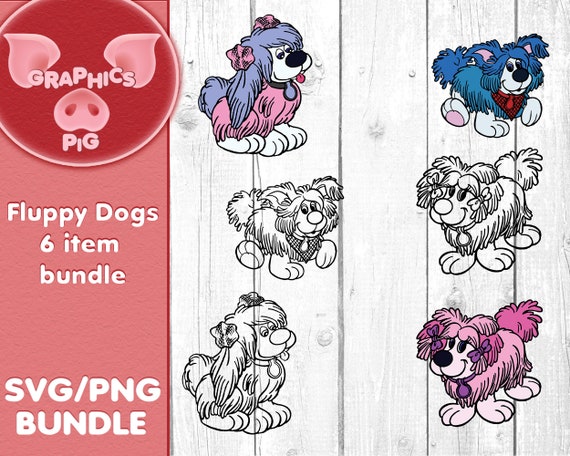 Fluppy Dogs Svg Bundle 6 Fluppy Dogs Graphics Fuppy Dogs - Etsy
