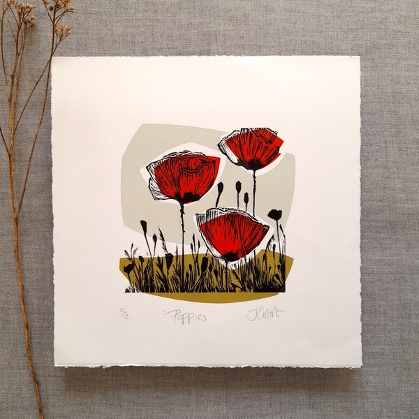 Poppy Print - Etsy UK
