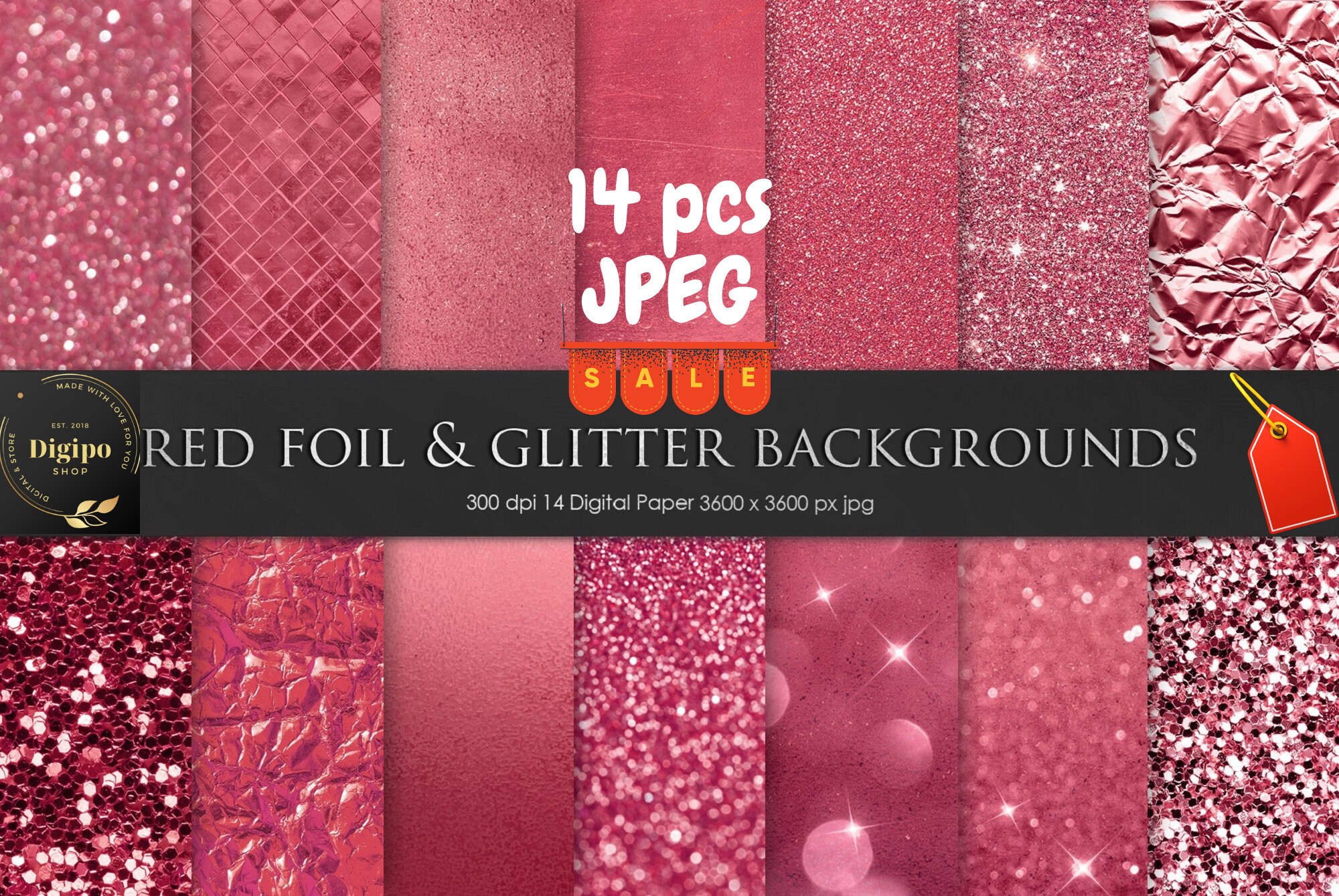 Red Digital Paper, Digital Paper, Digital Background, Red Textures ...