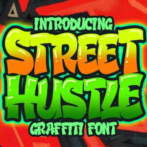 Graffiti Font Bundle, Urban Font, Street Font, Graffiti, Font Download ...