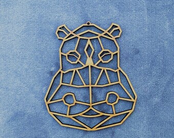 Hippo Geometric Art - Etsy
