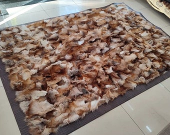 Real Fox Fur Rug - Etsy