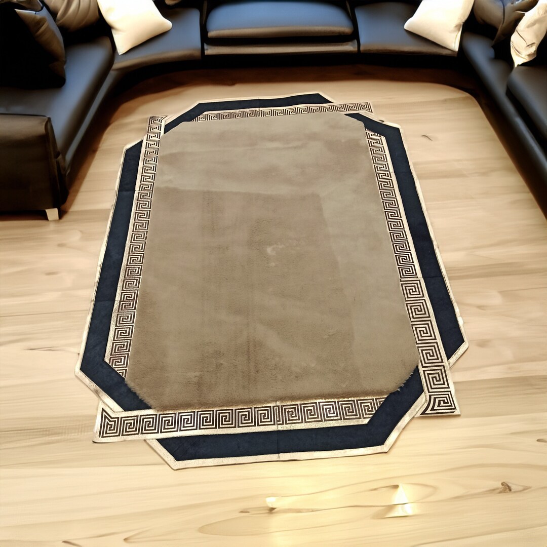 Luxury Caramel Black Gold Large Plush Area Rug 6 X 8, Caramel Fluffy ...