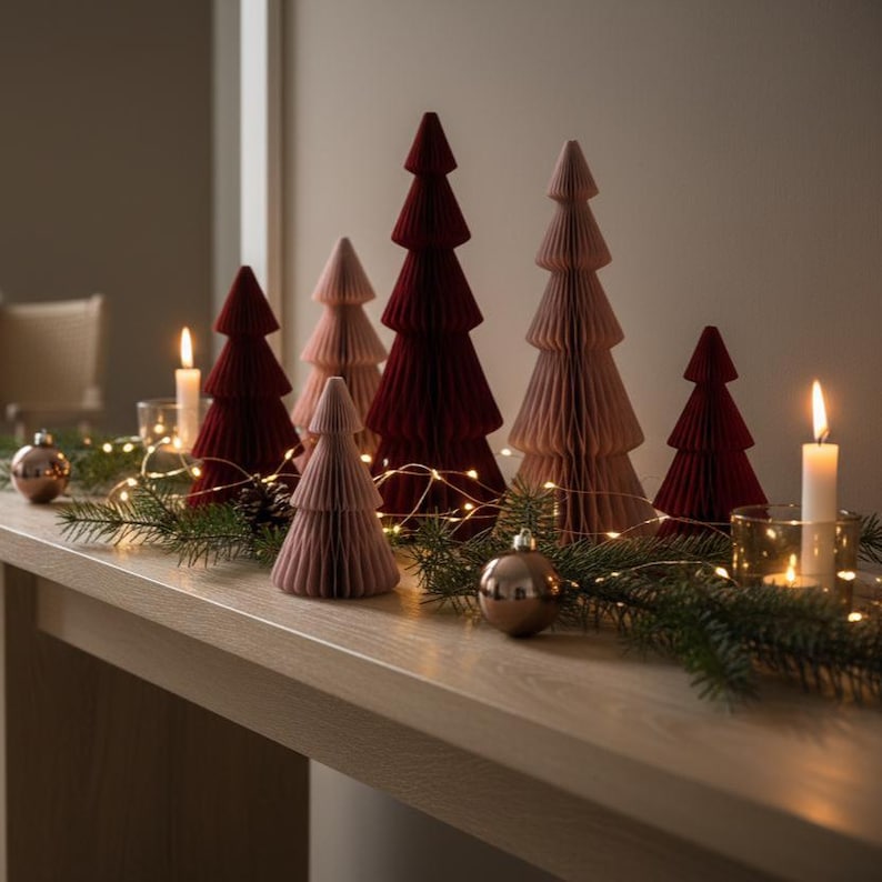 Paper Christmas Tree, Sustainable Paper Christmas Tree, Table ...