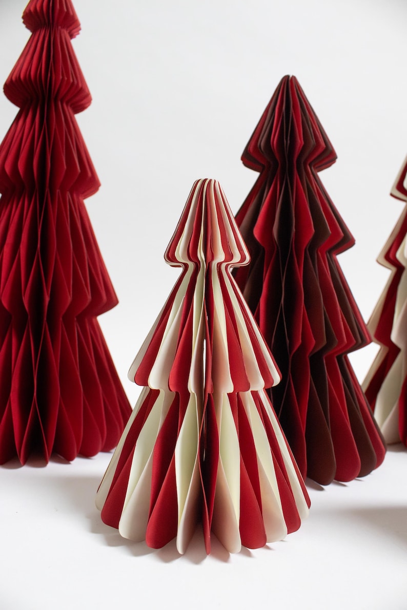 Two-tone Paper Christmas Tree, Sustainable Fir Tree, Paper Christmas ...