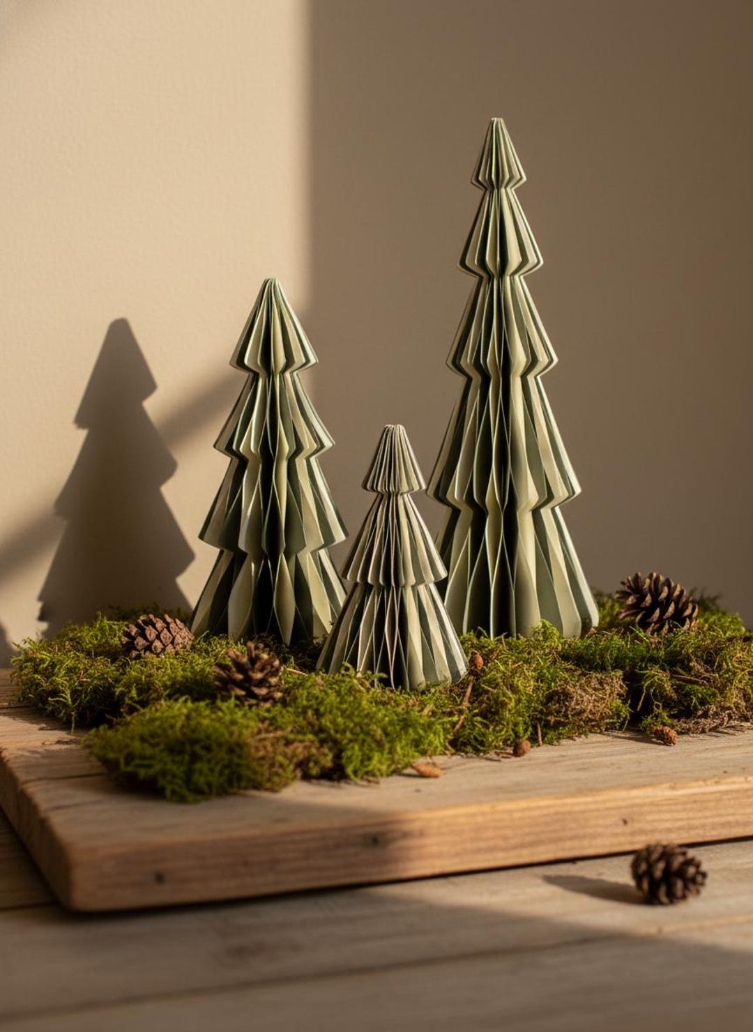 Two-tone Paper Christmas Tree, Sustainable Fir Tree, Paper Christmas ...