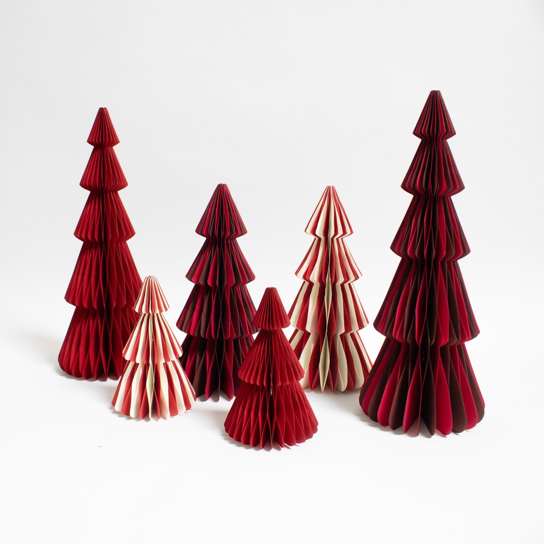 Two-tone Christmas Tree Made of Paper, Sustainable Fir Tree, Paper ...