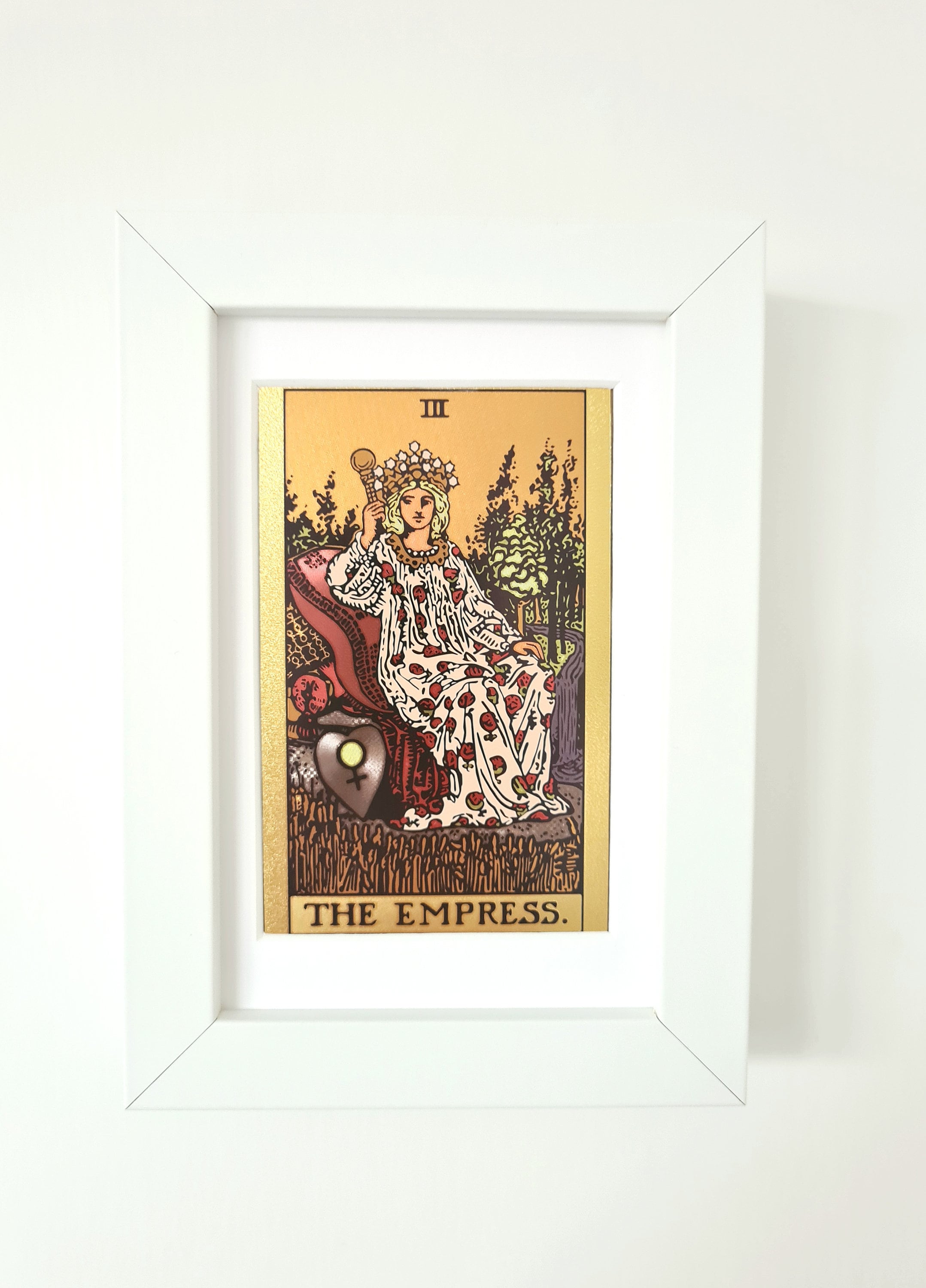 Original Tarot Card in a Frame Tarot Poster Divination Room - Etsy