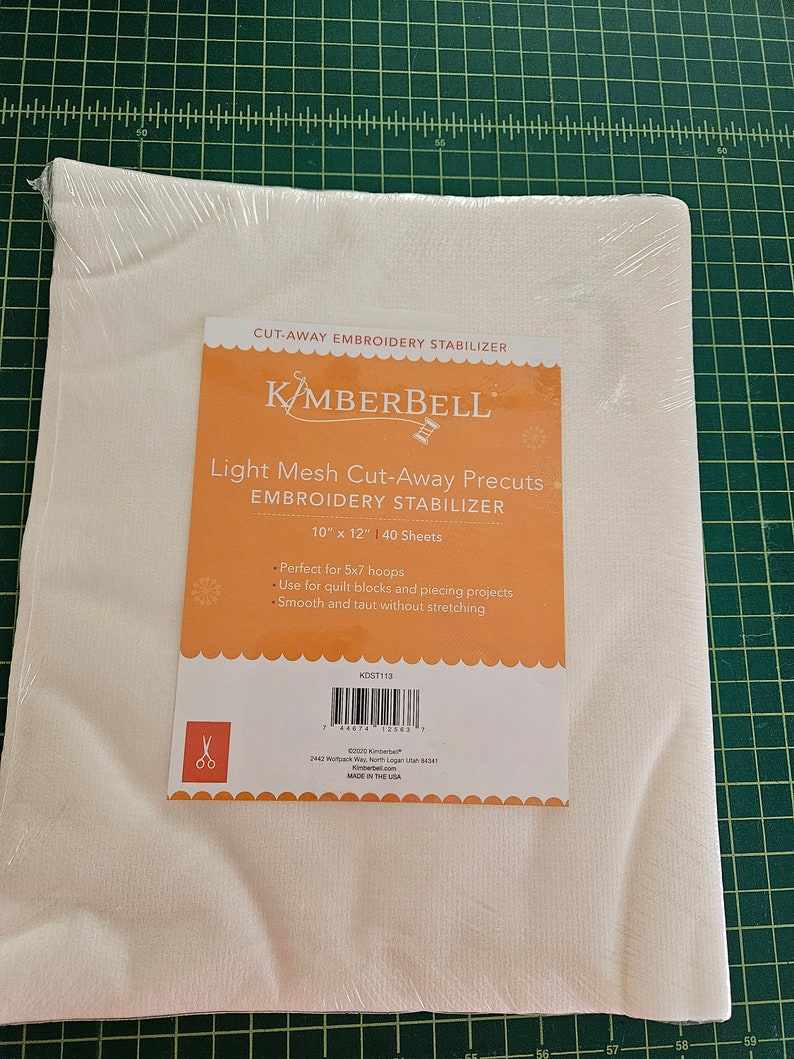 Kimberbell Light Mesh Cut-away Stabilizer Precuts - Etsy