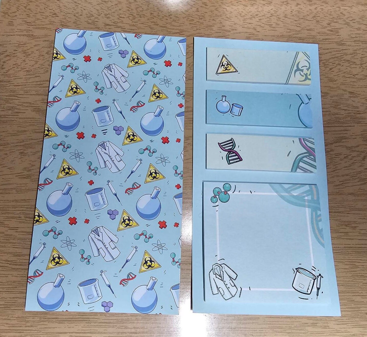 Science Sticky Post-it and Sticky Tabs Set 24 Sheets - Etsy